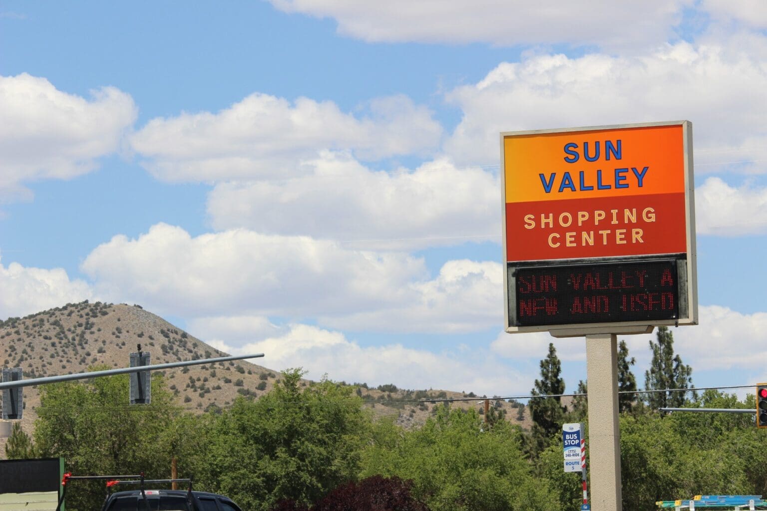 Sun Valley Shopping Center Gets New Sign - Sun Valley Insider